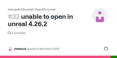 Unable To Open In Unreal 4262 · Issue 32 · Microsoftmicrosoft