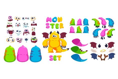 Monster Creation Monsters Constructor For Create Animation