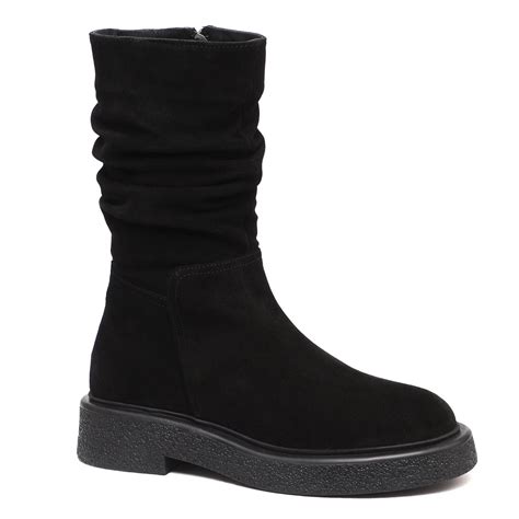 Полусапоги Женский Tendance размер 38 черный Зима R средняя Толстый каблук Франция купить C