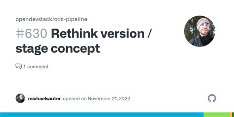 Rethink Version Stage Concept · Issue 630 · Opendevstack Ods Pipeline · Github