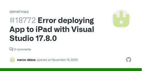 Error Deploying App To Ipad With Visual Studio Issue Dotnet Maui Github