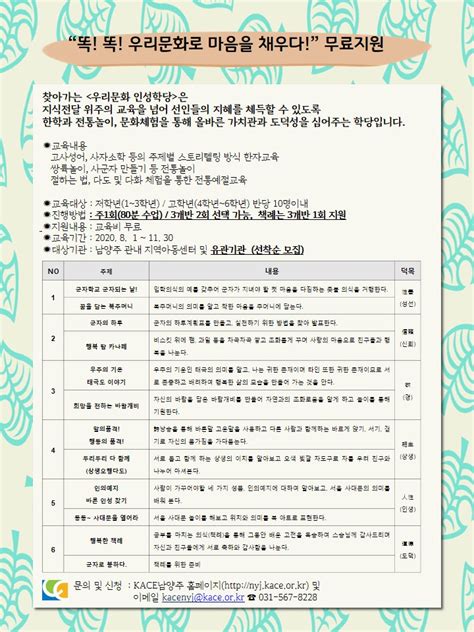 2020년 경기도 비영리민간단체 공익활동지원사업 참가자 모집 안내 한국지역사회교육협의회 연합kace연합