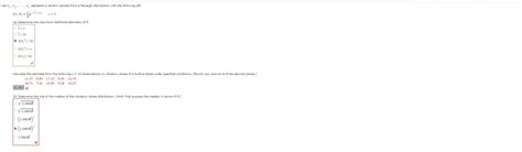 Solved Let X1 X2 … Xn Represent A Random Sample From A