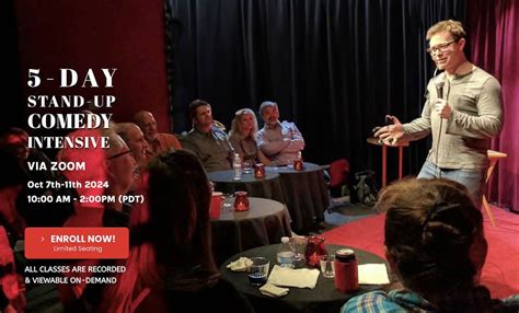 5 Day Stand Up Comedy Intensive Stand Up Comedy Clinic