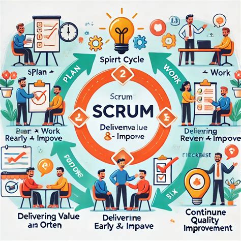 Scrum Agile Teamwork Productivity Scrummaster Projectmanagement