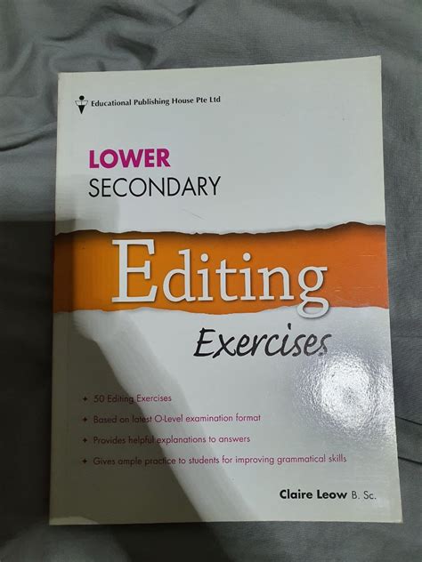 Lower Secondary Editing Exercises Hobbies And Toys Books And Magazines Assessment Books On Carousell