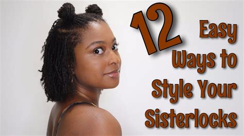 Quick And Easy Microlocks And Sisterlocks Hairstyles Youtube