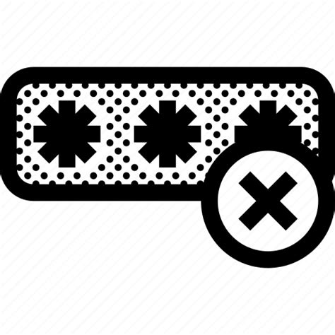 Denied Fail Failure Login Password Secure Security Icon