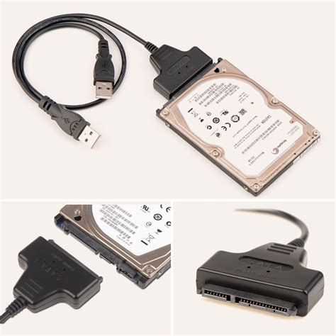 SATA Drive to USB 2.0 SSD HDD Adapter Converter Cable for 2.5"/3.5 ...