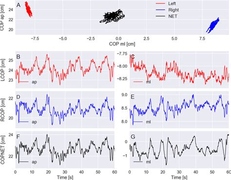 A Exemplary Plots Of The Center Of Pressure Cop At The Download Scientific Diagram