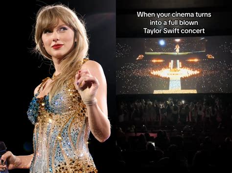 泰勒·斯威夫特的粉丝们在《逐个时代之旅》的放映会上跳舞、唱歌、自拍，总之是一片混乱，而并非每个人都感到开心 Cgirl
