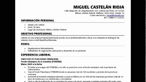 Curriculum Vitae Tutorial YouTube