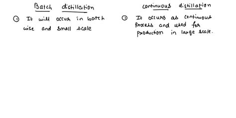 Solved 1 Differentiate Batch Distillation From Continuous