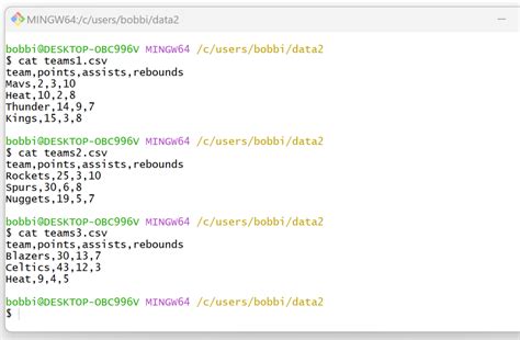 Bash How To Merge Multiple Csv Files Into One File Collecting Wisdom