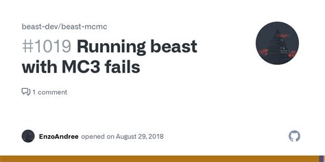Running Beast With MC Fails Issue Beast Dev Beast Mcmc GitHub
