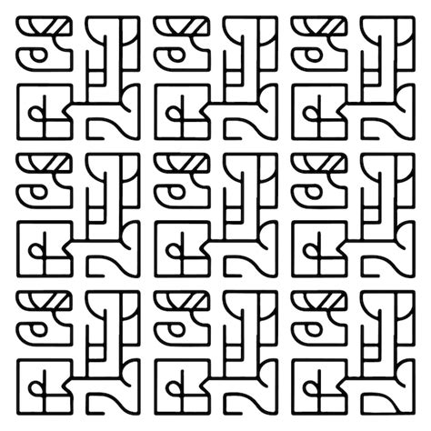 Premium Vector Geometric Vector Seamless Pattern On White Background