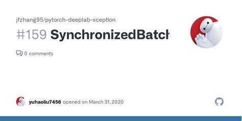 SynchronizedBatchNorm2d Issue 159 Jfzhang95 Pytorch Deeplab