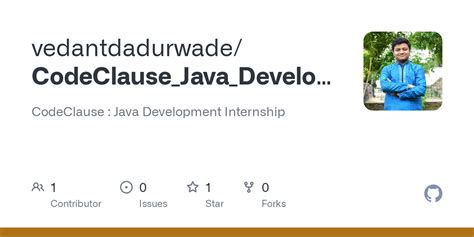 Github Vedantdadurwadecodeclausejavadevelopmentintern Codeclause