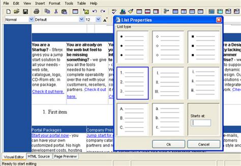 Screenshots Sferyx Jsyndrome Html Editor