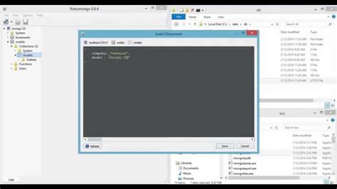 Mongodb Robomongo Gui And Create Database Collection And Documents