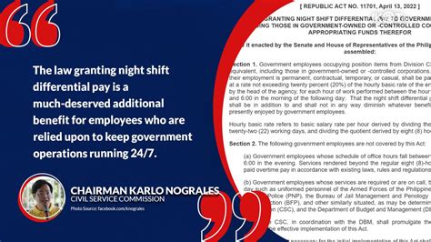 Csc Issues Night Differential Pay Rules — Ikot Ph