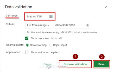 How To Remove Data Validation In Google Sheets Officewheel