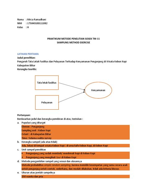 Tm 11 Sampling Method Exercise Pdf