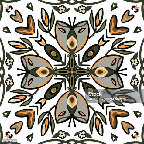 모로코 모자이크 타일 세라믹 장식 타일 원활한 패턴 추상 매끄러운 장식 프린트 벽지 스티커 인쇄 패브릭에 대 한 손으로 그린 기하학적 디자인 0명에 대한 스톡 벡터 아트 및