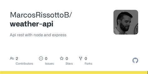 GitHub MarcosRissottoB Weather Api Api Rest With Node And Express