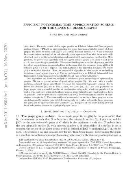 Efficient Polynomial Time Approximation Scheme For The Genus Of Dense