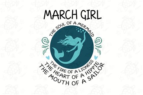 March Girl Svg March Girl Svg Hippie Svg Sailor T Swansvg