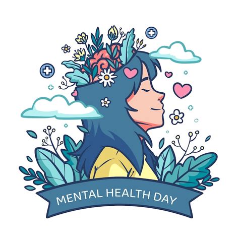Premium Vector Hand Drawn Illustration For World Mental Health Day