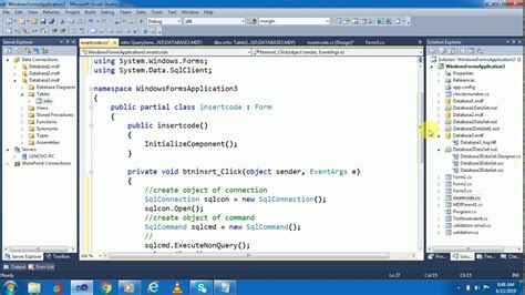 How To Insert Data In C With Sqlserver Insert Data Into Sqlserver C Add Data C Youtube