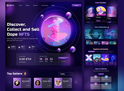 Nft Marketplace Uiux On Behance