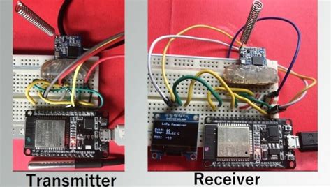 esp32 and lora sx1278 76 transmitter receiver with oled