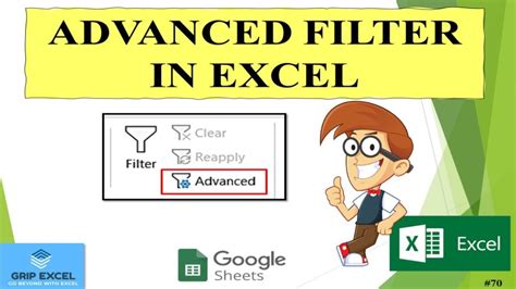 how to use advanced filter in excel advanced filter in excel grip