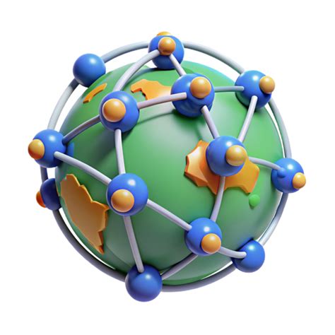 Vibrant Rustic Global Network Interconnected World Detailed 56744289 Png