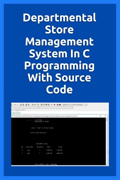 Department Store Management System In C Programming