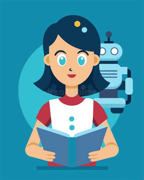 A Young Girl Intently Studying A Coding Manual To Figure Out How To