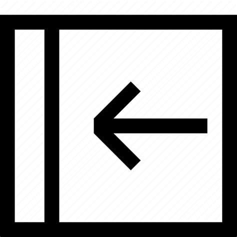 Arrow Collapse Left Menu Web Icon