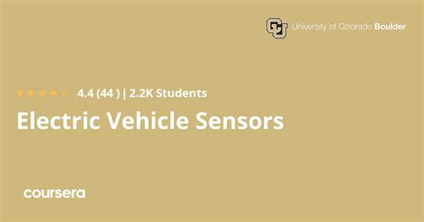 Electric Vehicle Sensors Coursera