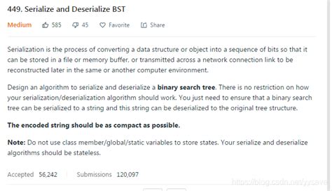 Leetcode 499 二叉树的序列化和反序列化 Javaleetcode 二叉树的序列化、反序列化 Java Csdn博客