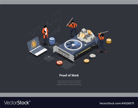 Blockchain Technology Bitcoin Altcoins Mining Vector Image