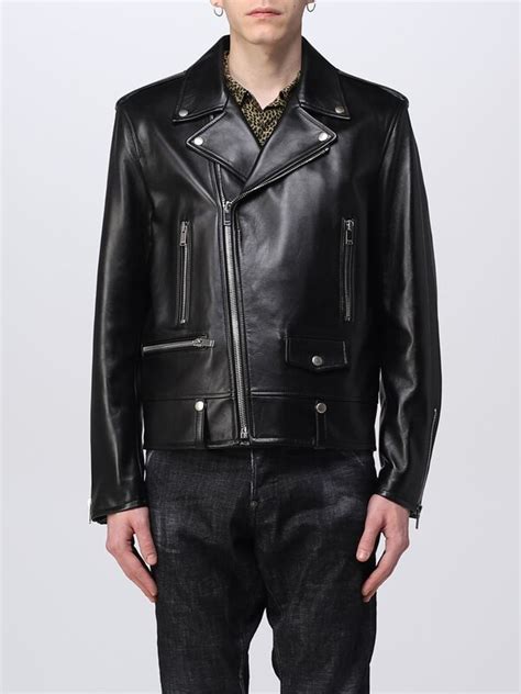 Saint Laurent Leather Biker Jacket Black Editorialist