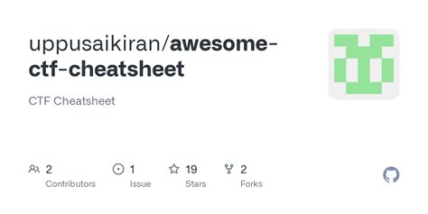 awesome ctf cheatsheet readme md at master · uppusaikiran awesome ctf
