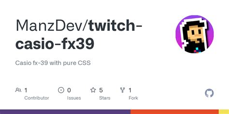 GitHub ManzDev Twitch Casio Fx39 Casio Fx 39 With Pure CSS