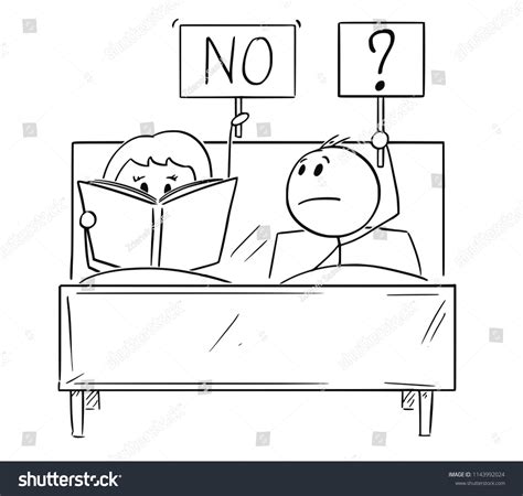 Vektor Stok Cartoon Stick Drawing Conceptual Illustration Couple Tanpa Royalti 1143992024