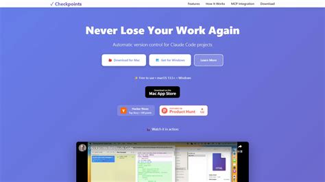 Checkpoints For Claude Code Automatic Version Control And Checkpoint