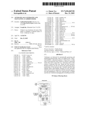Fillable Online Automatically Generating And Maintaining An Address