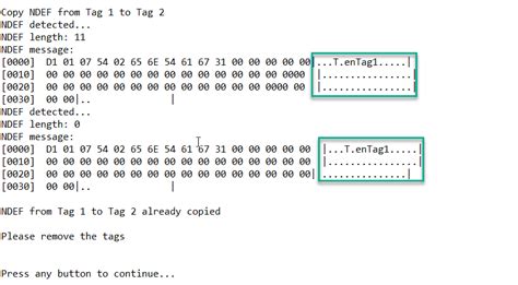 Copying Ndef Text Messages From One Tag To Another Nxp Community